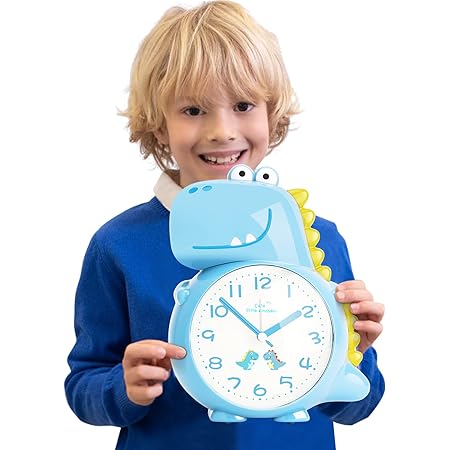 Amazon.com: Kids Alarm Clock Boys,Snooze and Night Light,Non Ticking ...