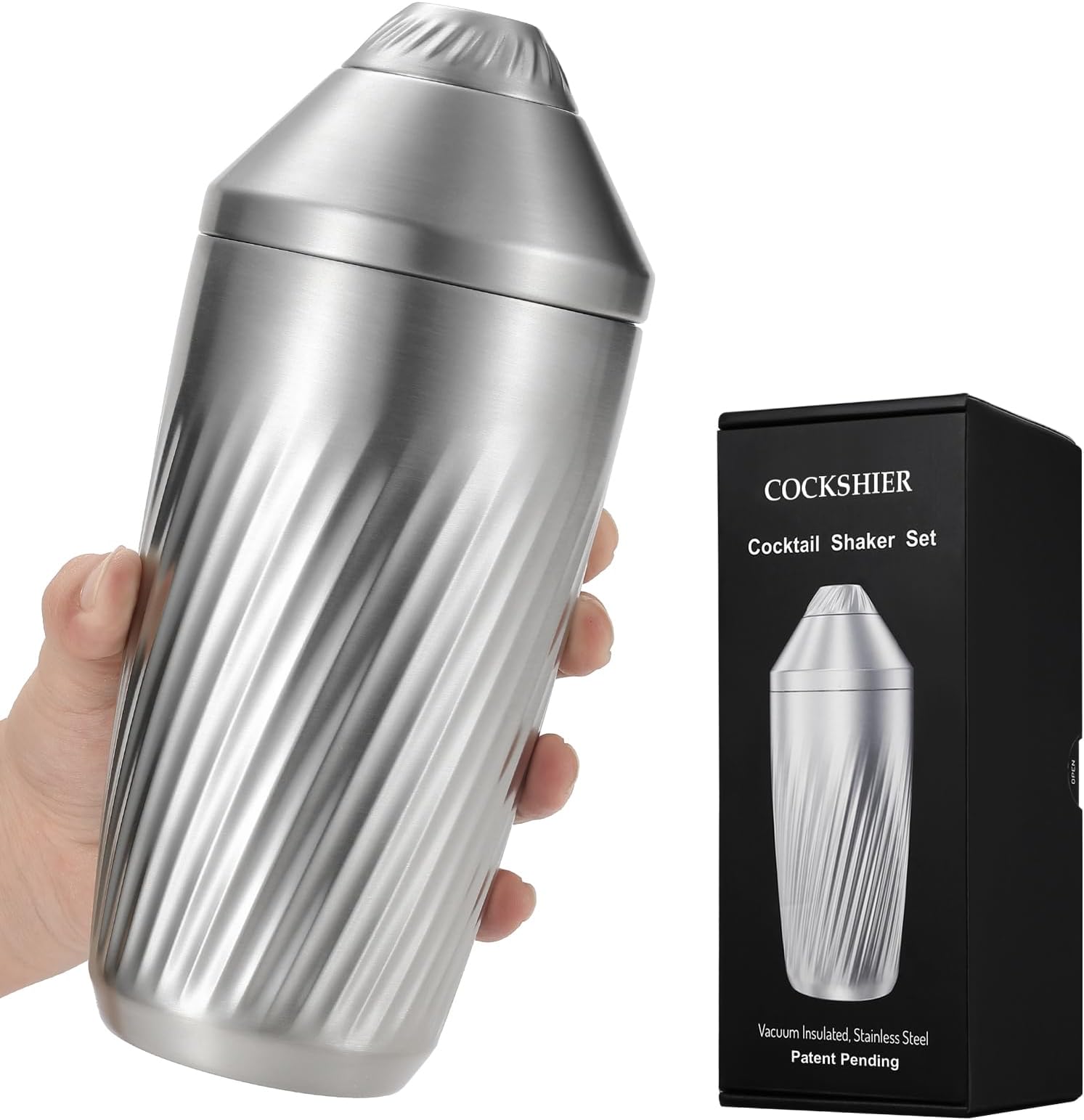Amazon.com: Elevated Craft Hybrid Cocktail Shaker - Premium Vacuum ...