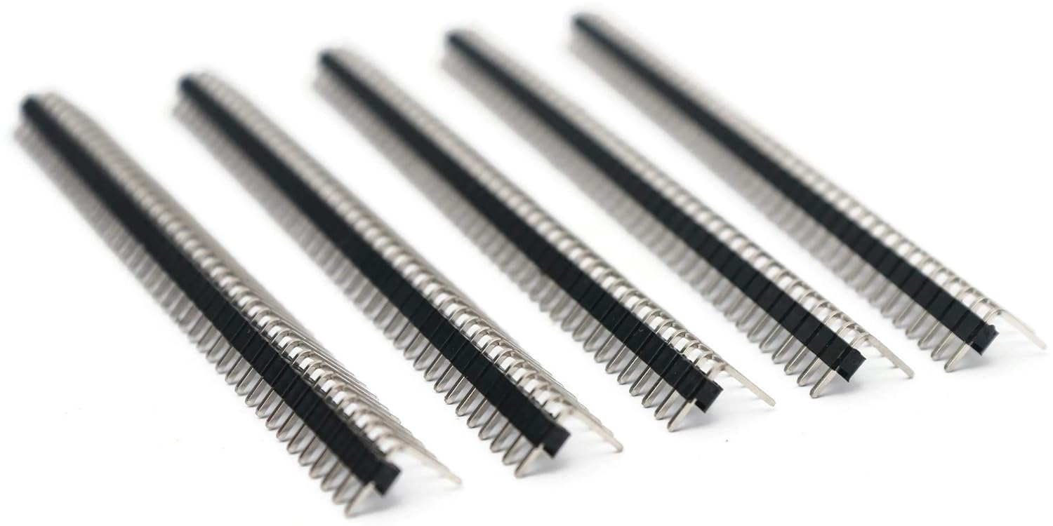 Electronic spices L shape 90 degree angle Male Berg Strip 1 x 40 Pin ...
