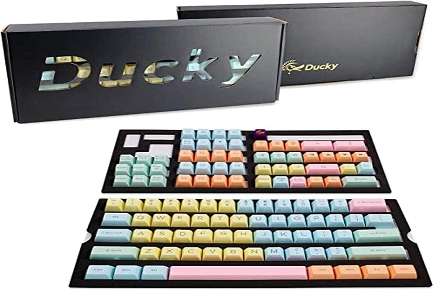 Amazon.com: Ducky x MK Frozen Llama 133 Key Cherry Profile Triple Shot PBT Keycap Set : Electronics