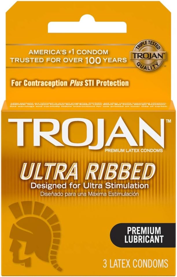 Amazon.com: Trojan 3's - Condones lubricados acanalados marrones ...