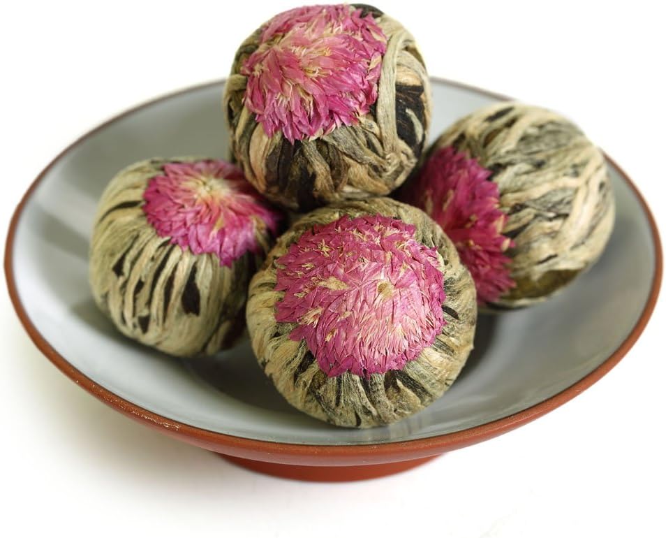 GOARTEA 12Pcs Blooming Tea Flowers Balls Green Tea Ball Blooming Flower ...