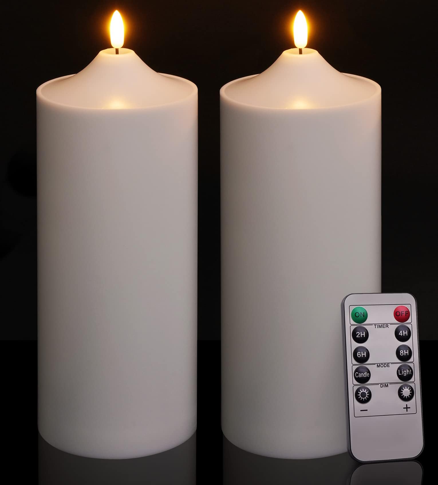 Amazon.com: Patiphan Large Flameless LED Candles Outdoor, 11" x 4 ...