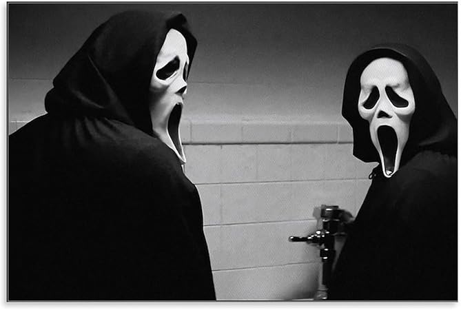 Amazon.com: Scream-Movie-Poster_-Funny-Bathroom-Wall-Art_-Ghostface ...