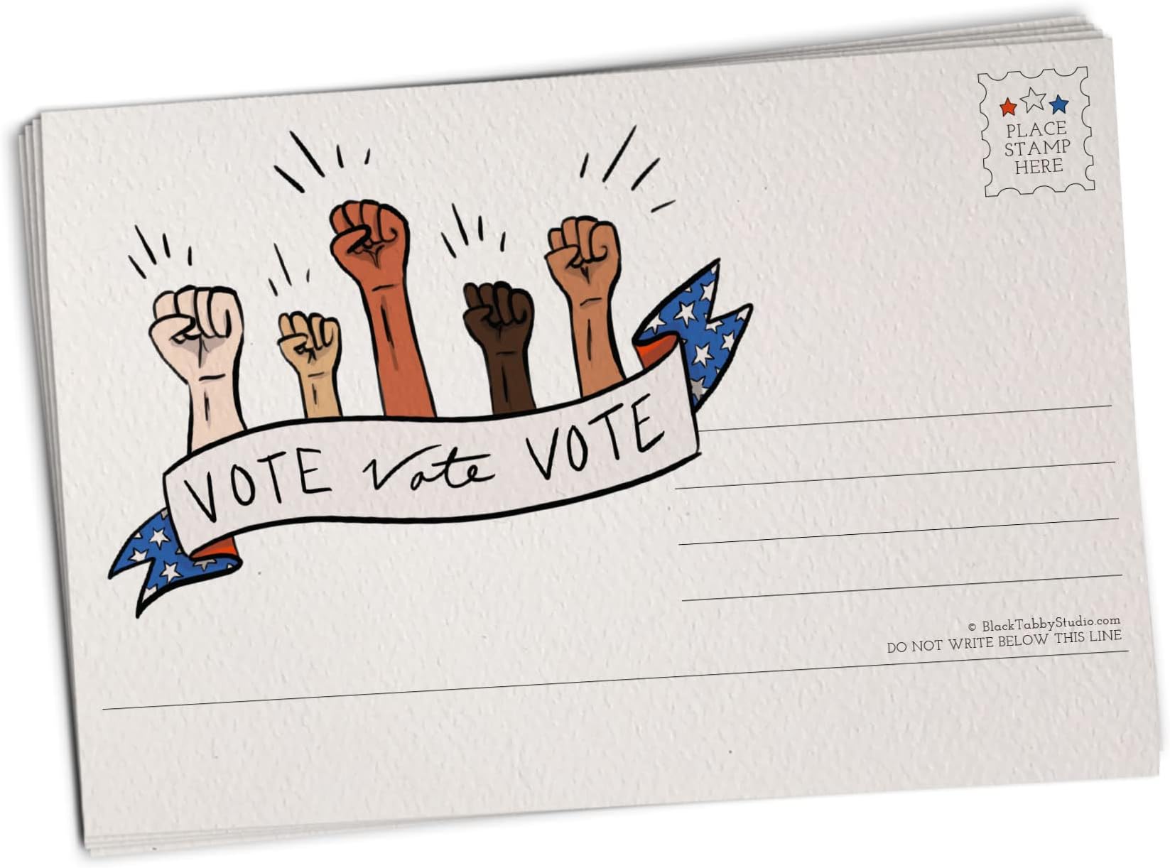 Amazon.com : Sugartown Greetings Vote Postcards 100 Pack - Election ...