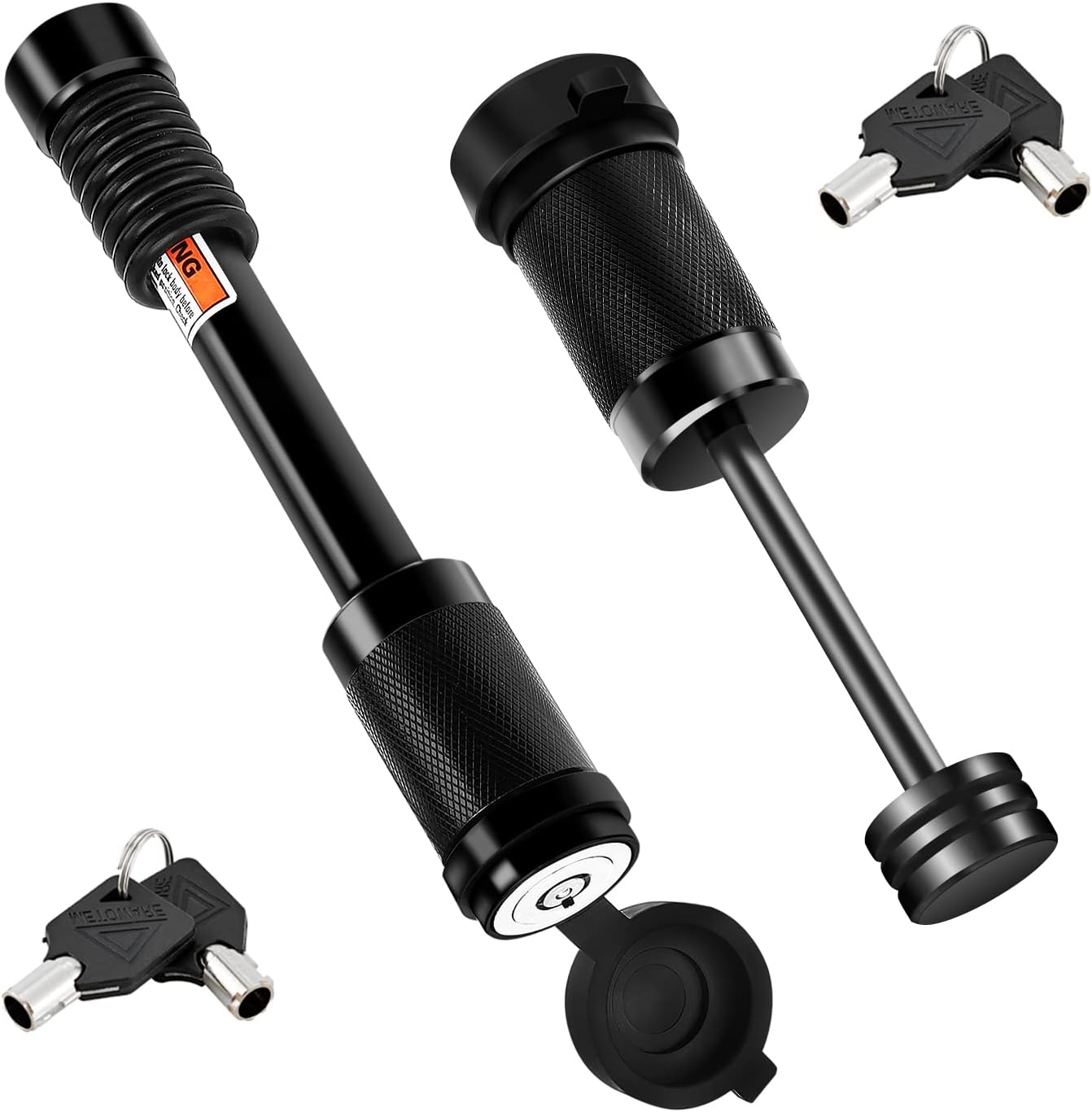 Amazon.com: METOWARE Keyed Alike Trailer Hitch Receiver & Coupler Lock ...