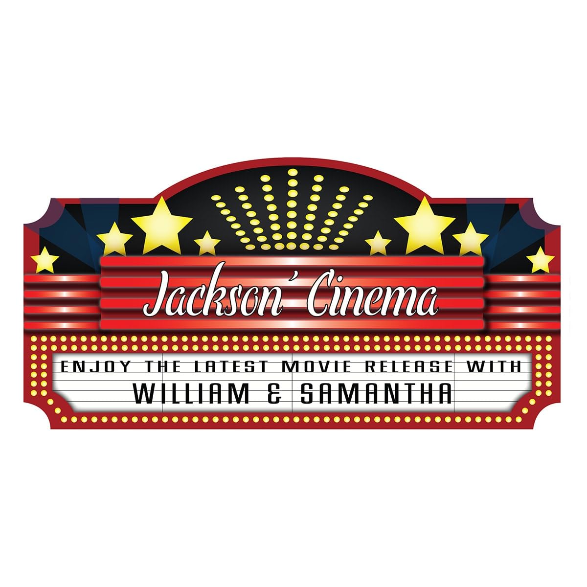 Custom Home Theater Marquee Personalized Cinema Sign | Movie Marquee|