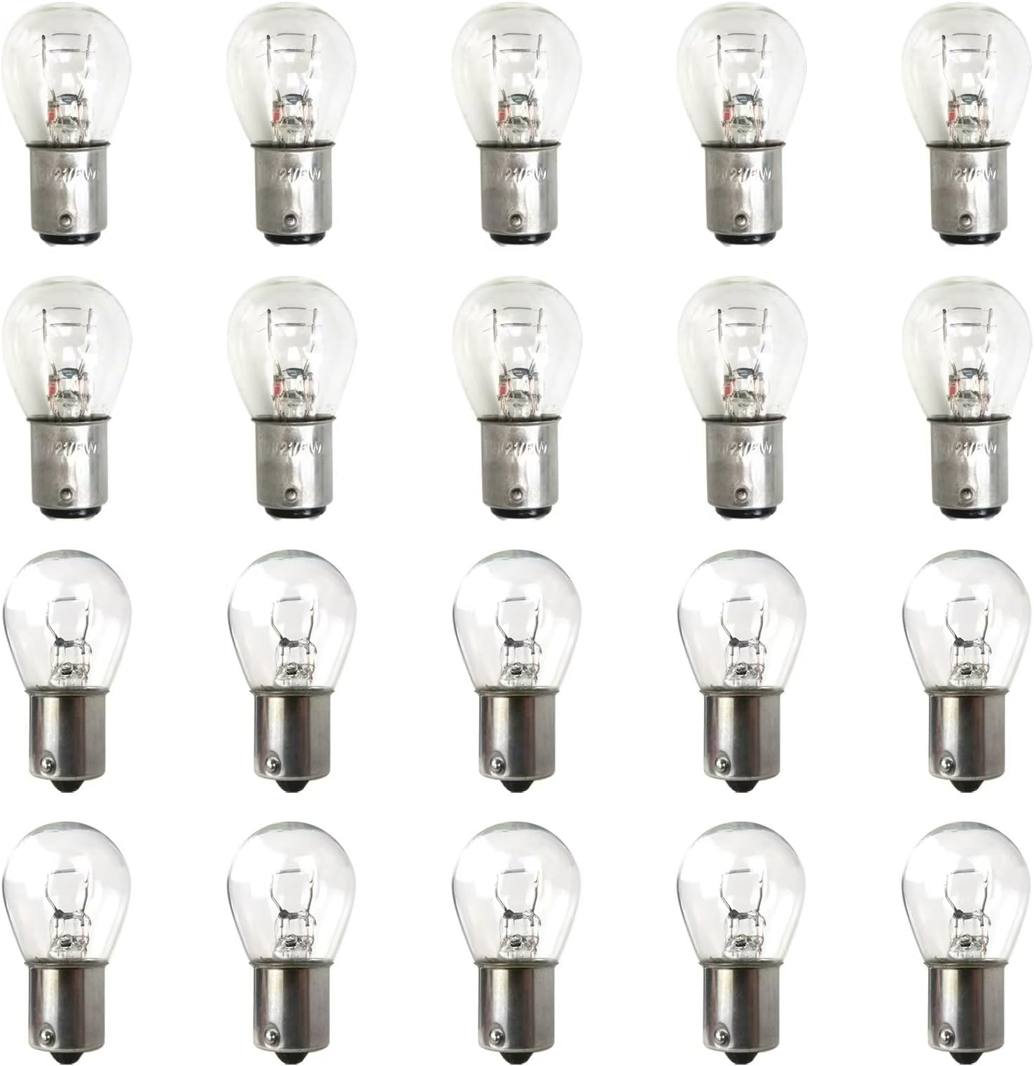 Amazon.com: XSPANDER 20Pcs 1156 + 1157 12v Bright Light Bulbs Car Auto ...