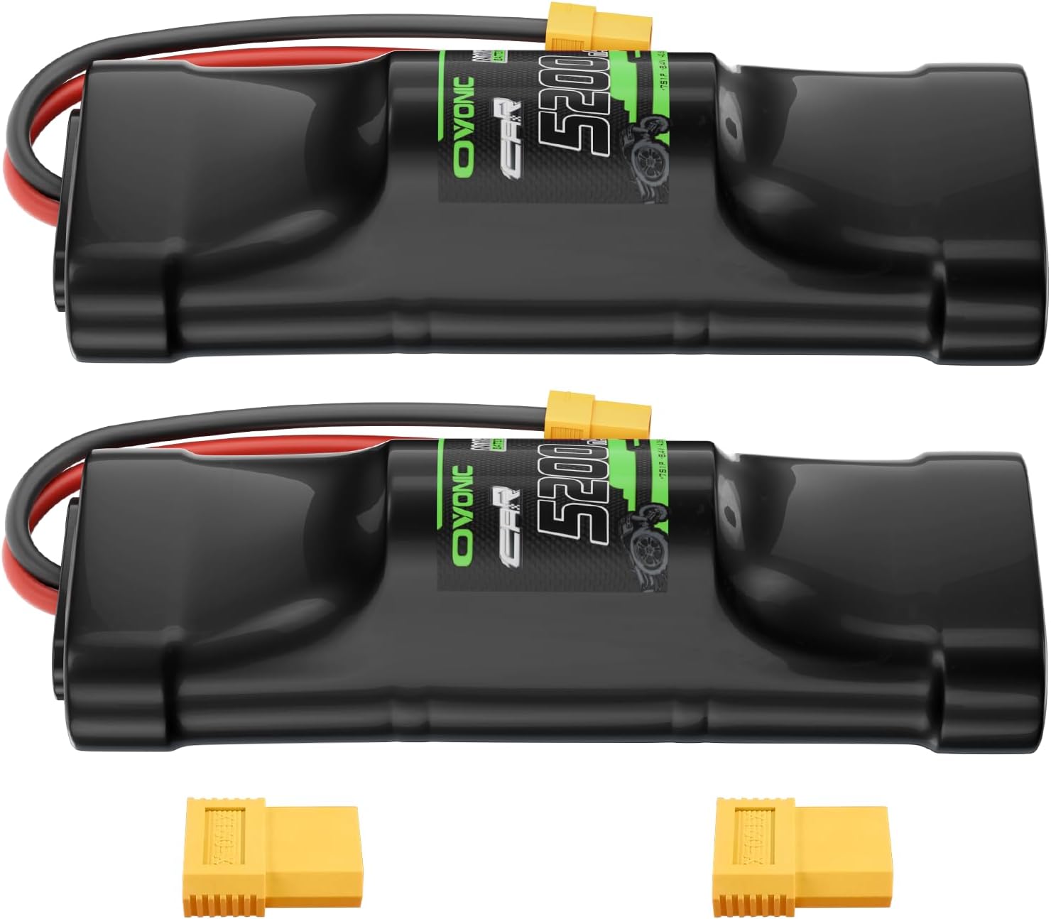 Amazon.com: OVONIC 8.4V Hump NiMH Battery 5200mAh 7 Cell RC Battery ...