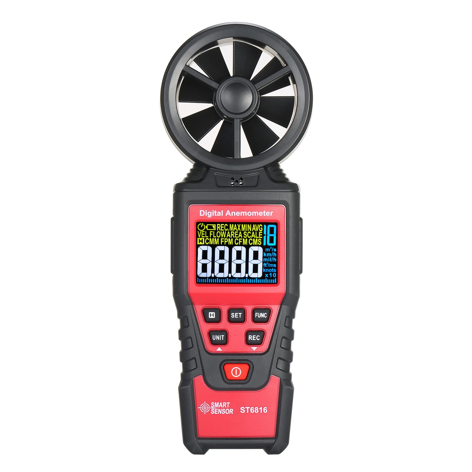 Buy TNIU ST6816 Handheld Digital Anemometer Wind Speed Measurement ...