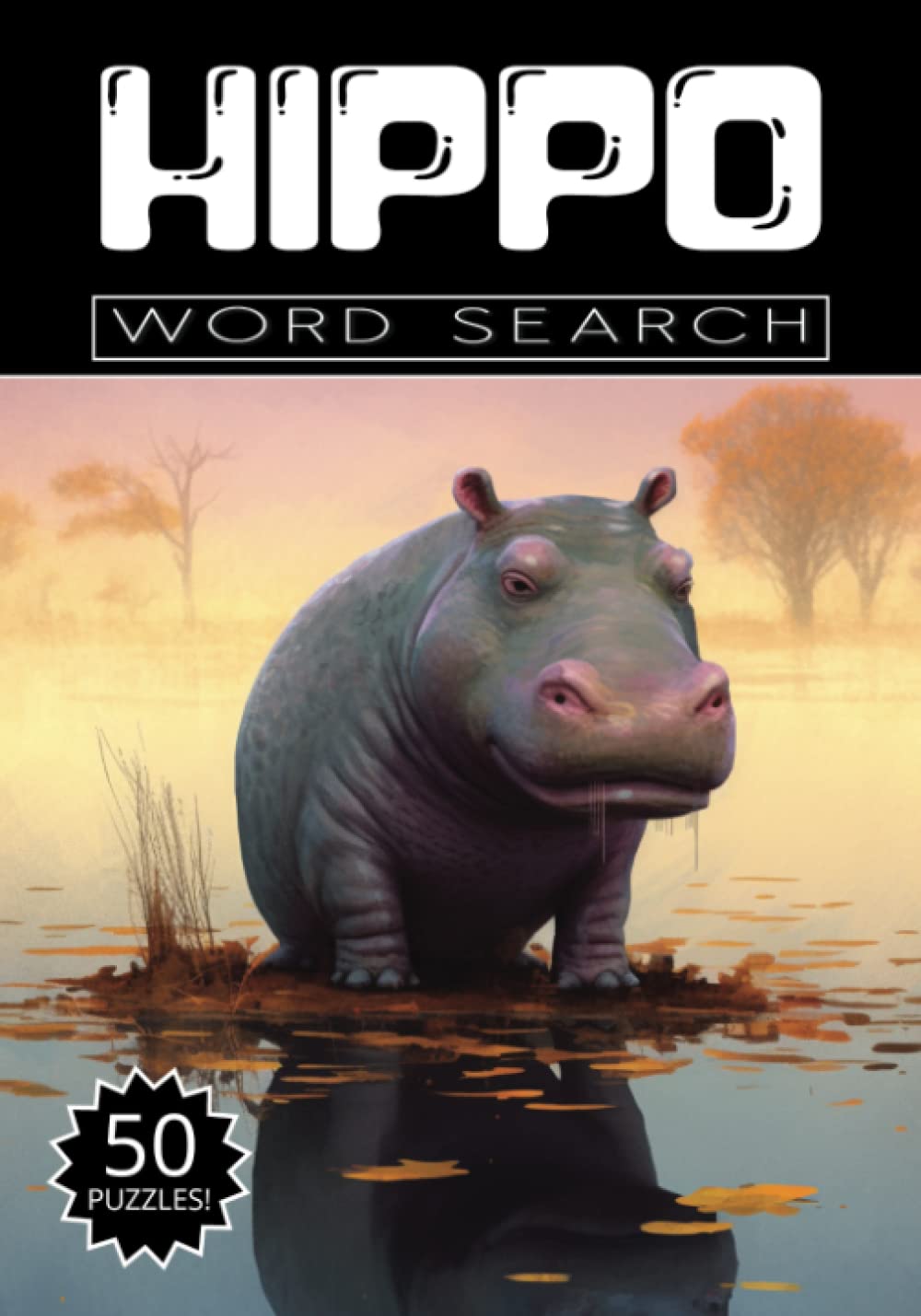 Hippo Word Search: 50 Hippopotamus Puzzles, Word Find, Vocabulary ...