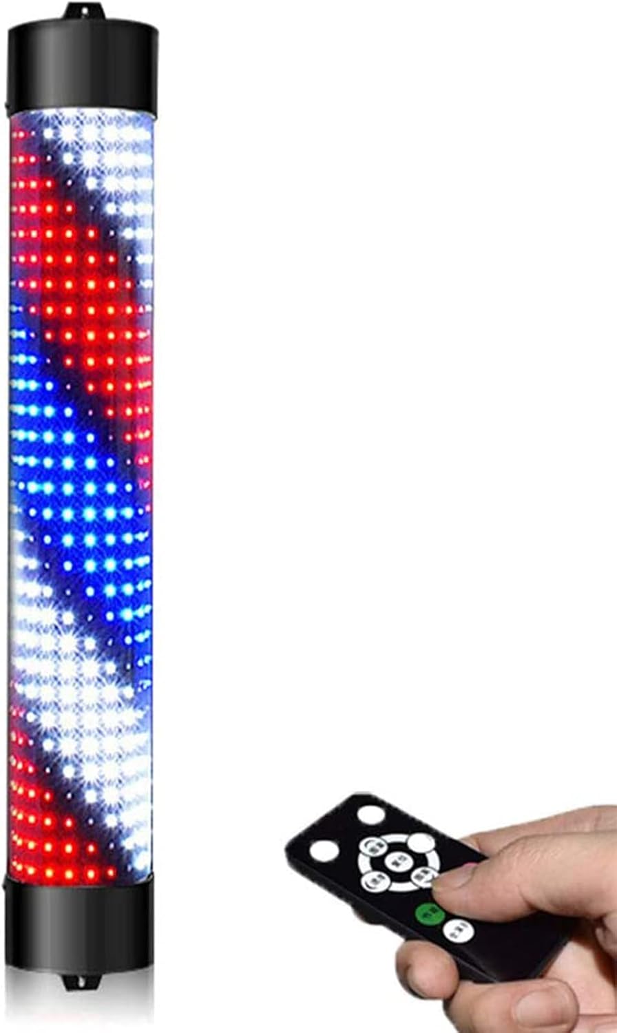 Amazon.com: Flash Barber Pole LED Light, Classic Style Hair Salon ...