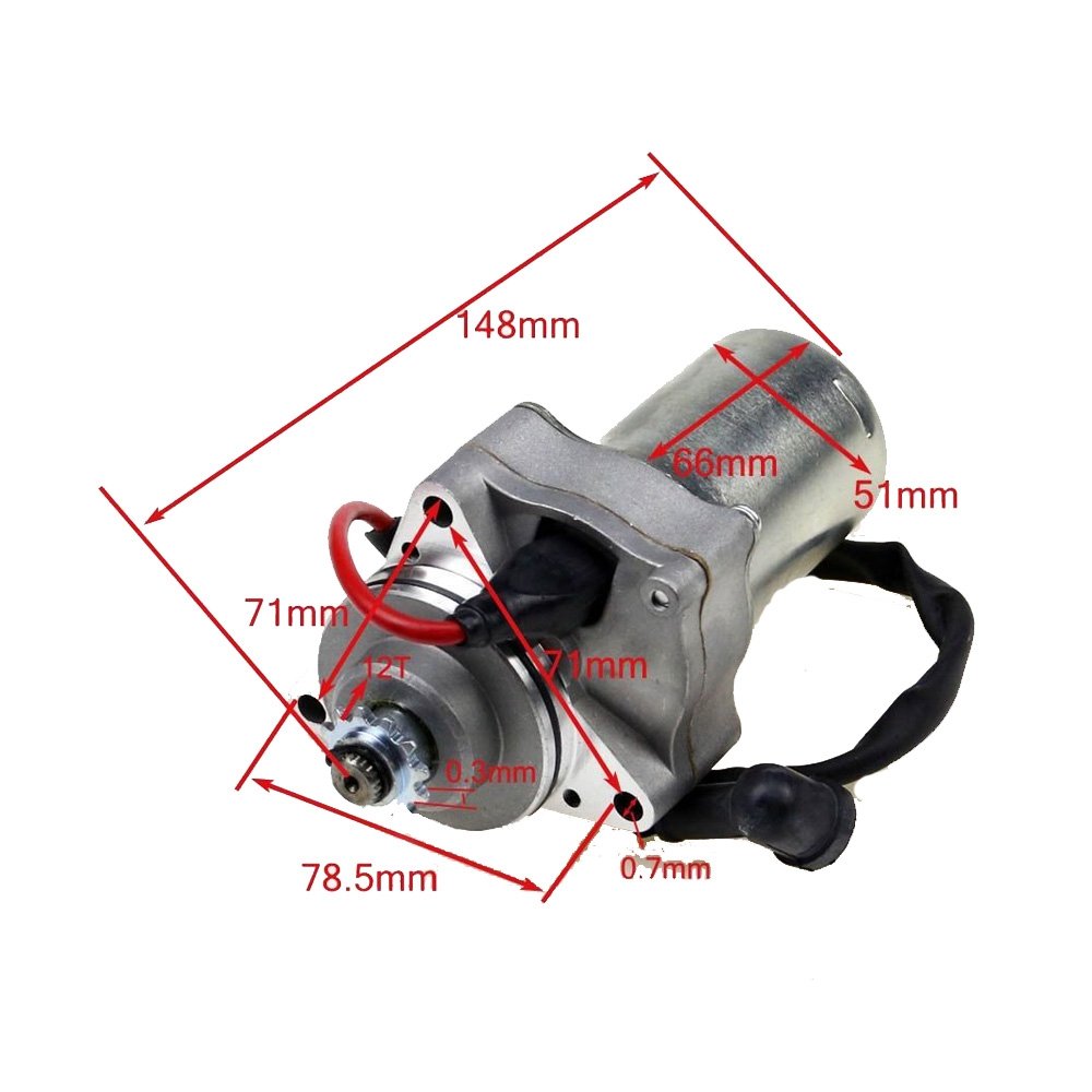 50 Cc Atv Parts 3 Bolt Starter Motor Electric Fit 50 70 90 110 125cc ...