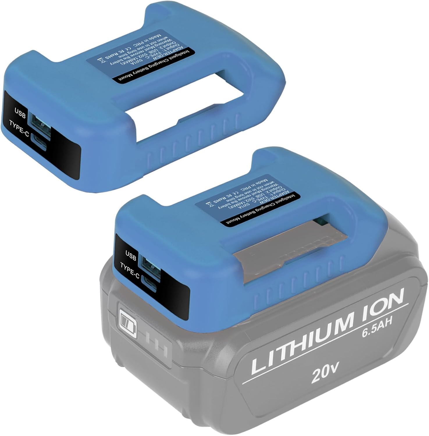 Amazon.com: KUNLUN 2-Pack USB Charger Adapter Compatible for De Walt ...