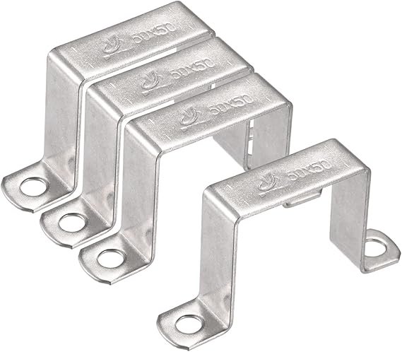 Amazon.com: uxcell U Shaped Connector Bracket 48 x 52mm 304 Stainless ...
