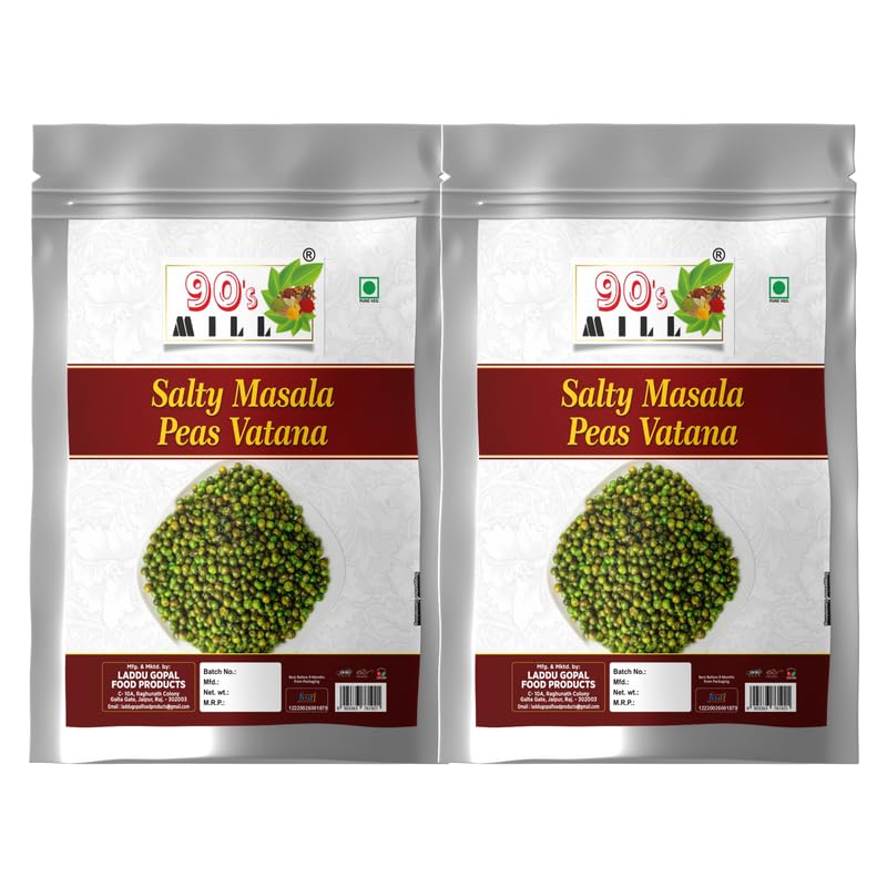 90's MILL Organic DIET Bhuna Hara Matar Green Salty Masala Peas Vatana ...