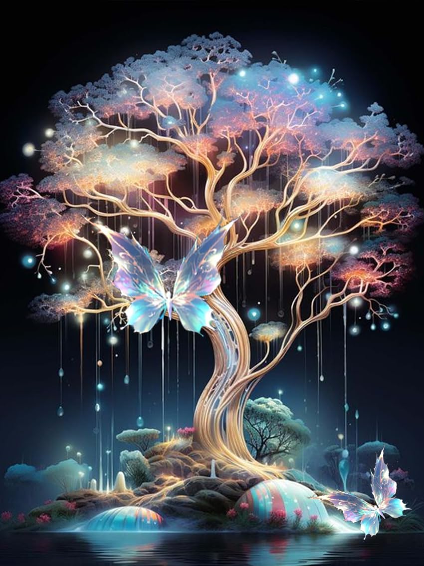 Amazon.com: MjhRcll Diamond Painting Kits for Adults,Tree of Life 5D ...