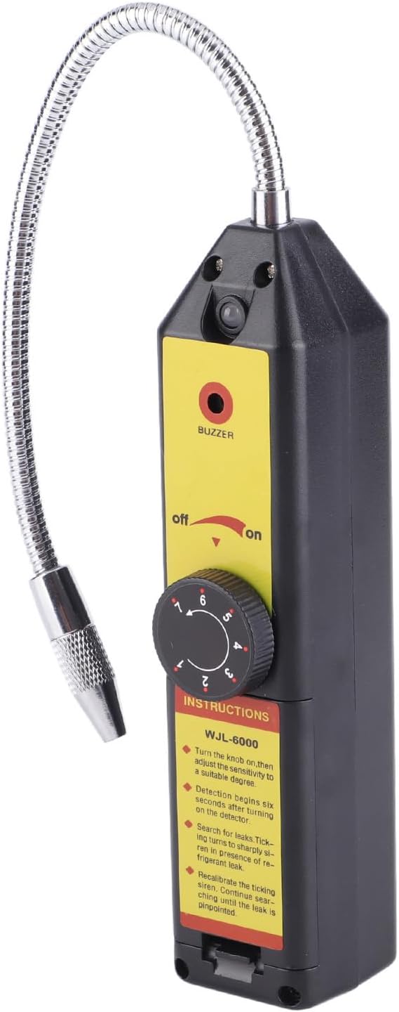 Amazon.com: Halogen Detector, CFC HFC Halogen Gas Leak Detector, R134a ...