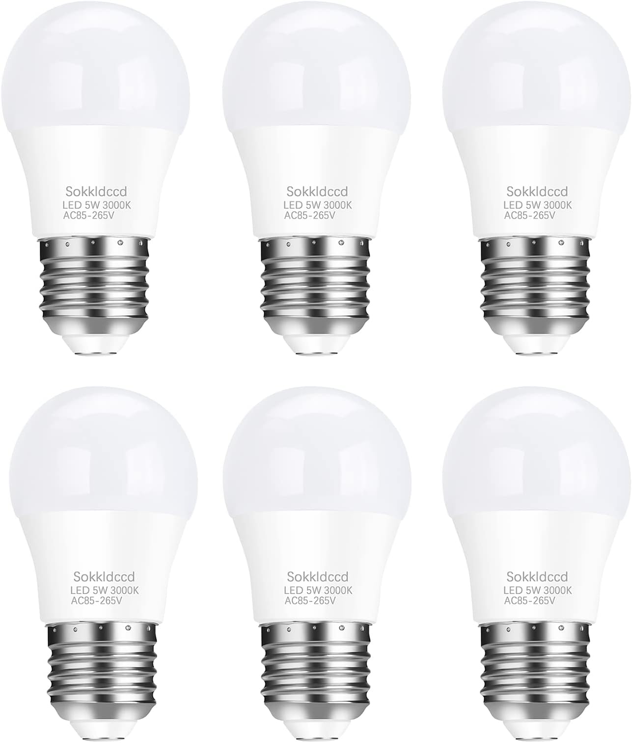 OUKAJO E27 Screw Led Bulb,Light Bulbs 5W,40W Incandescent Bulb ...