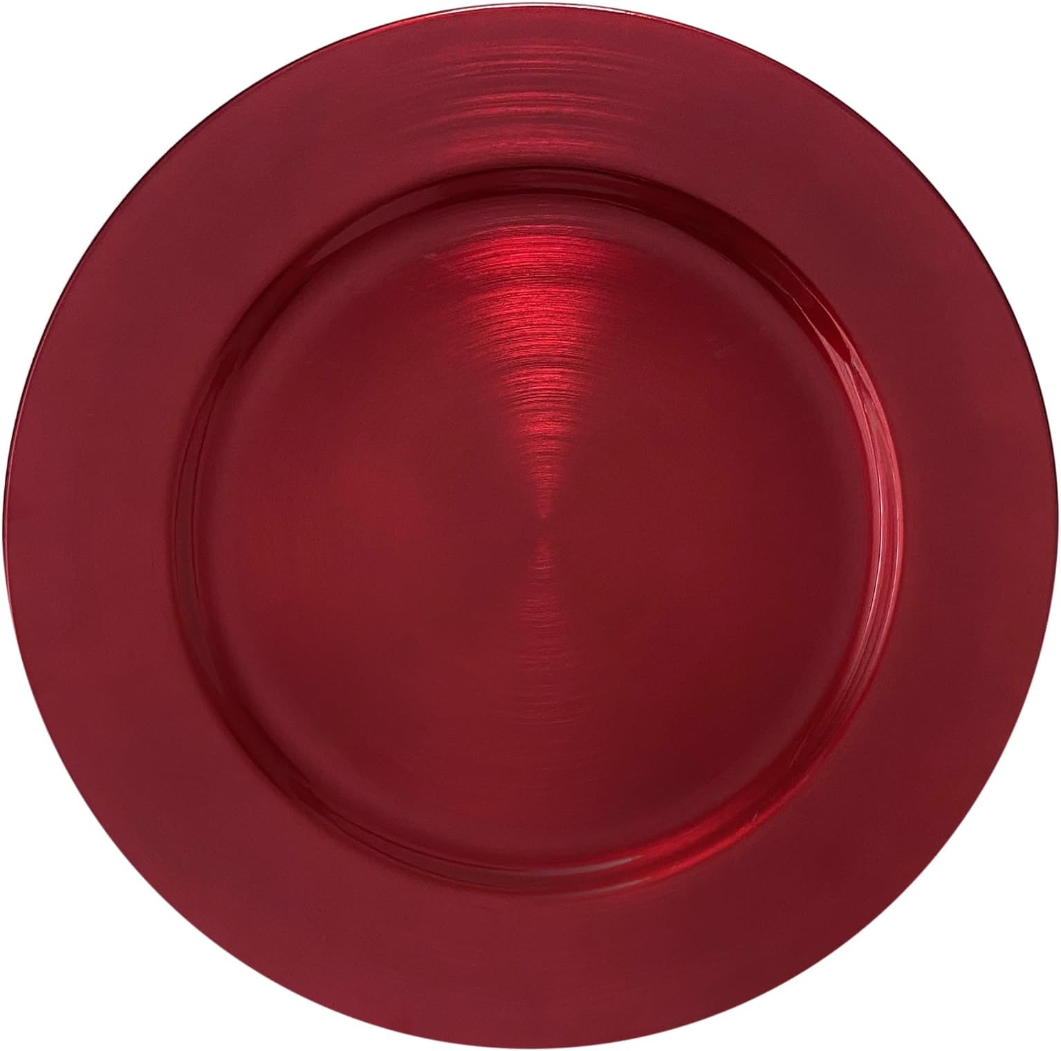 Amazon.com | Charge It By Danny Red Beaded Round Charger Plates 13 ...