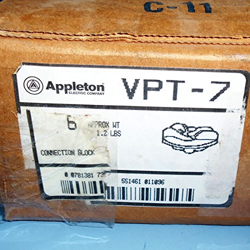APPLETON CONNECTION BLOCKS, VPT-7, NIB LOT OF 6: Amazon.com: Industrial ...