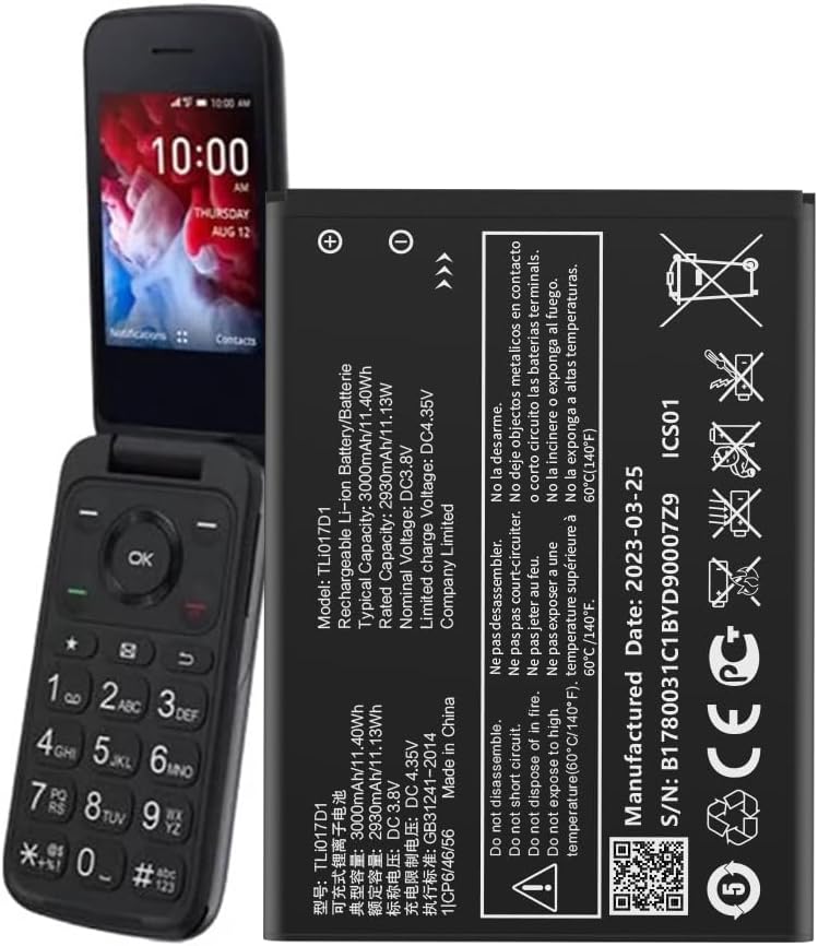 Amazon.com: HamnaKhu [3000mAh] TLi017D1 Battery, (𝟐𝟎𝟐𝟰 𝐍𝐞𝐰 𝐔𝐩𝐠𝐫𝐚𝐝𝐞 ...