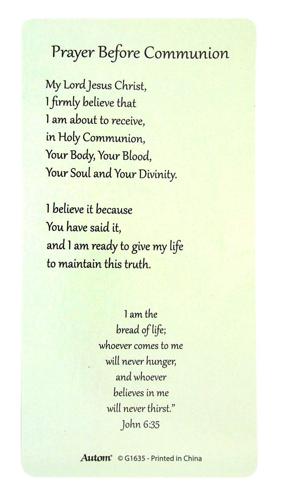 Snapklik.com : Autom Bread Of Life First Communion Hand-Held Prayer ...