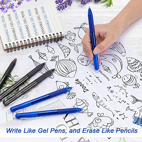 Snapklik.com : Sunacme Erasable Pens, Black Retractable Gel Pens ...