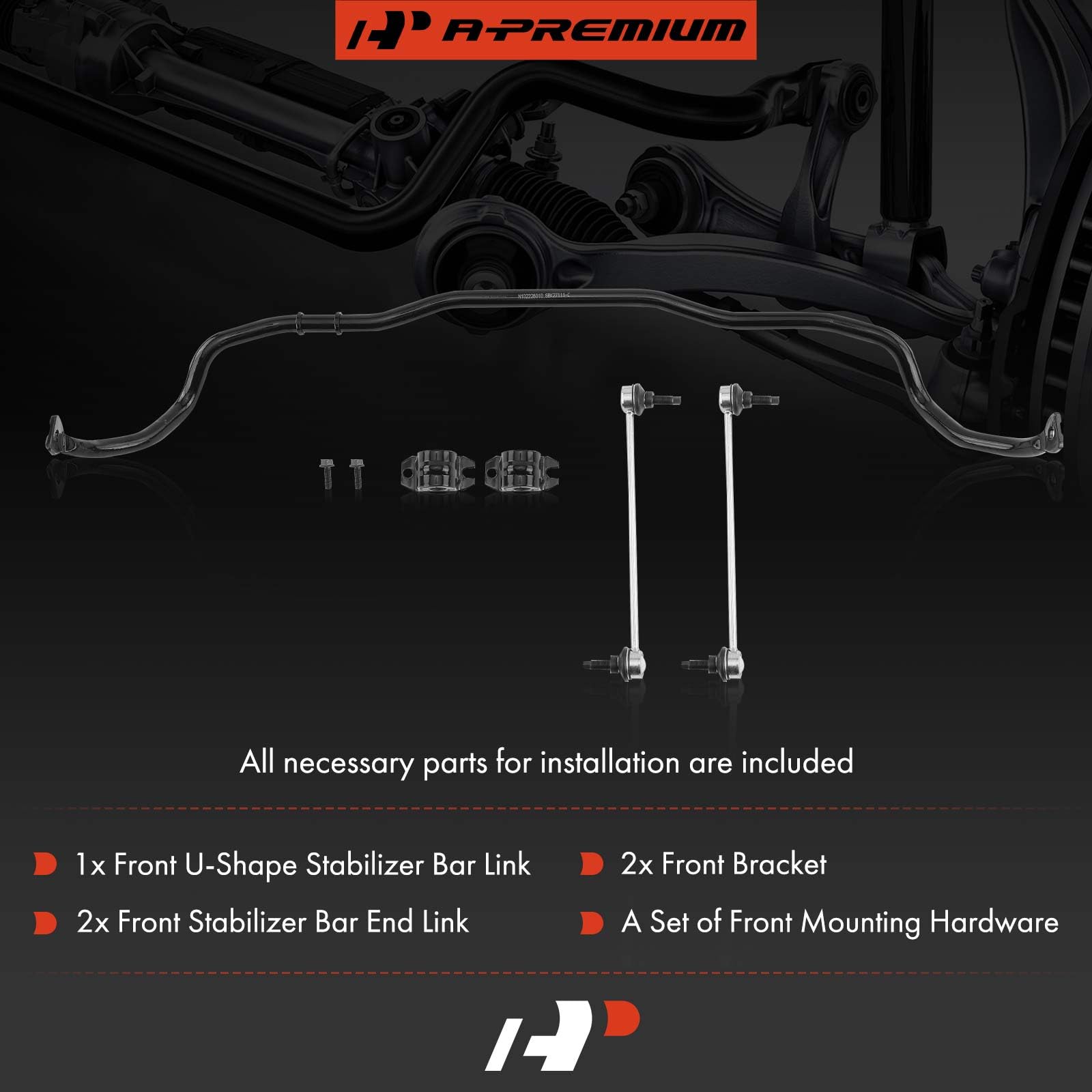 A-Premium [22mm] Front Suspension Stabilizer Bar Link Kit, with Sway ...