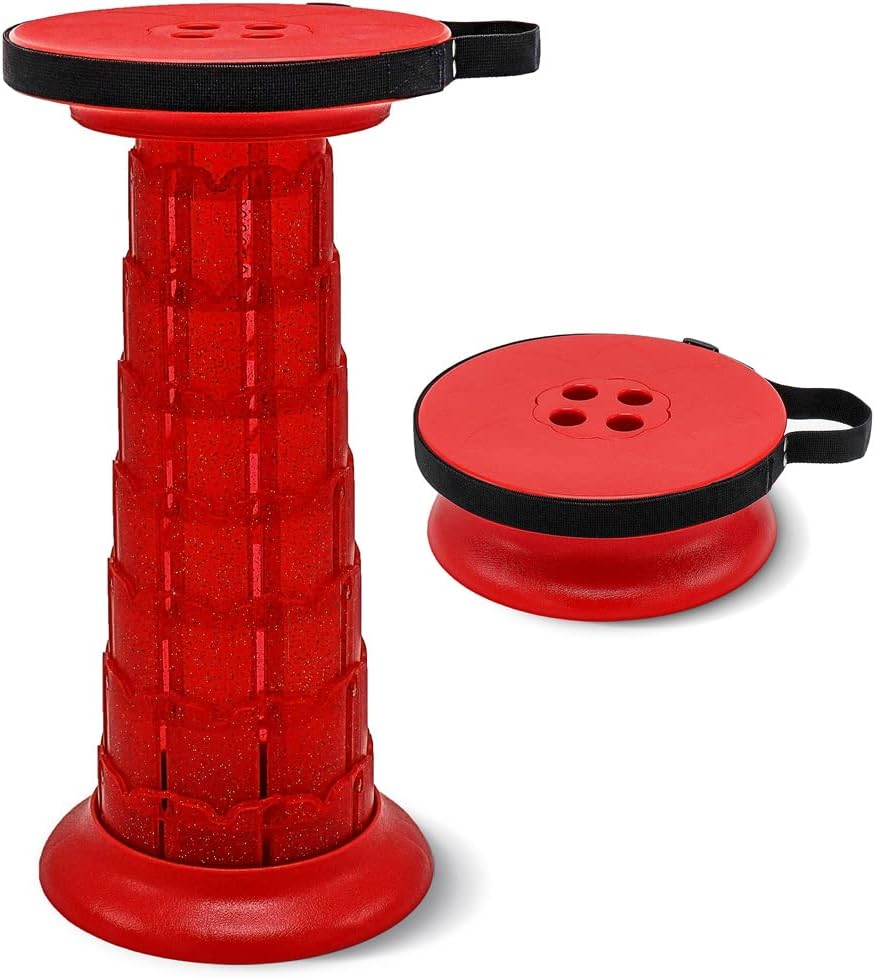 Amazon.com: Adjustable Retractable Portable Collapsible Folding Stool ...