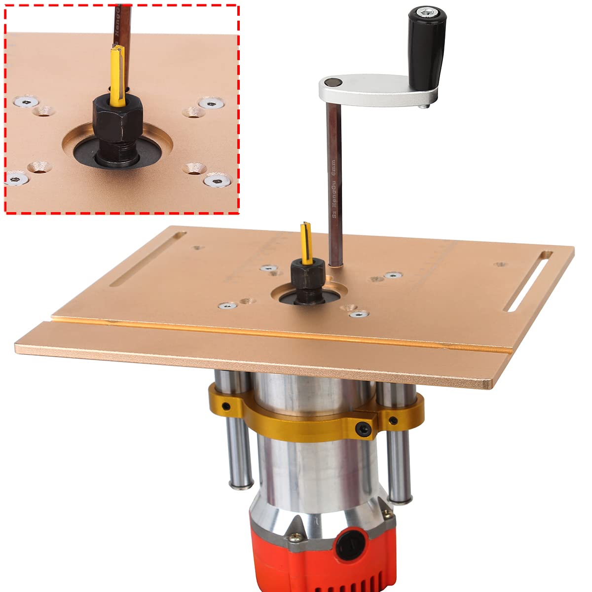 Snapklik.com : KETIPED Adjustable Router Lift For 65mm Diameter ...