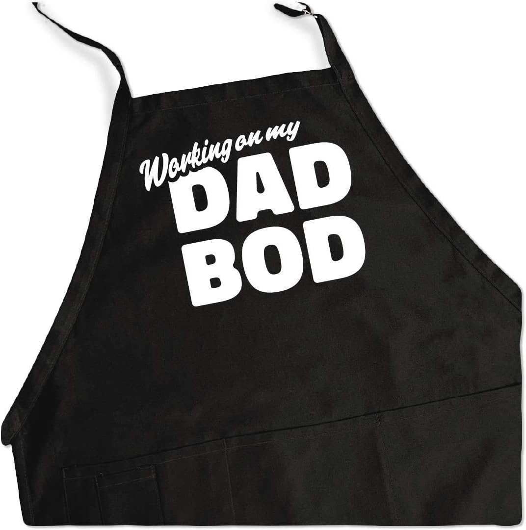 ApronMen - Working On My Dad BOD - Funny BBQ Apron for Dads - 1 Size ...