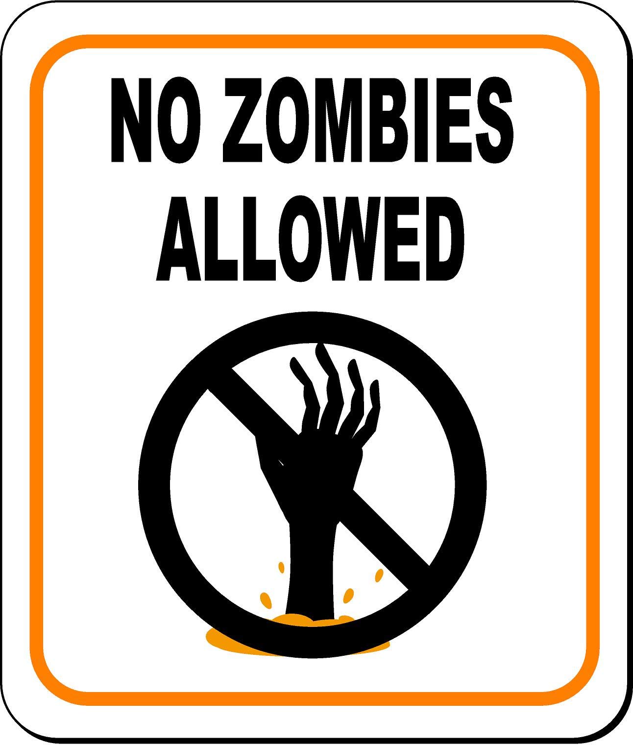 No Zombie Sign
