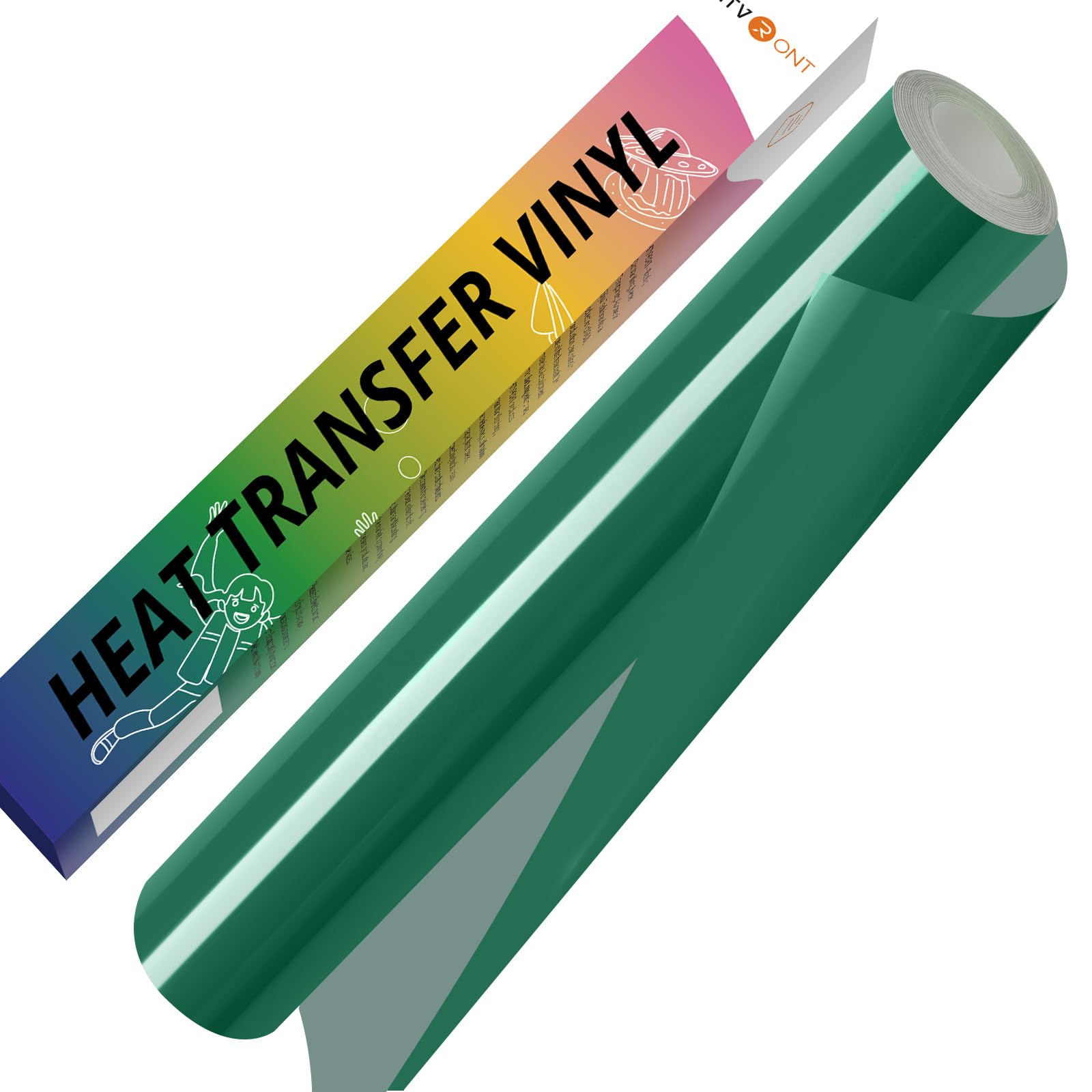 Amazon.com: HTVRONT Green HTV Vinyl Roll - 12" x 10ft Green Iron on ...