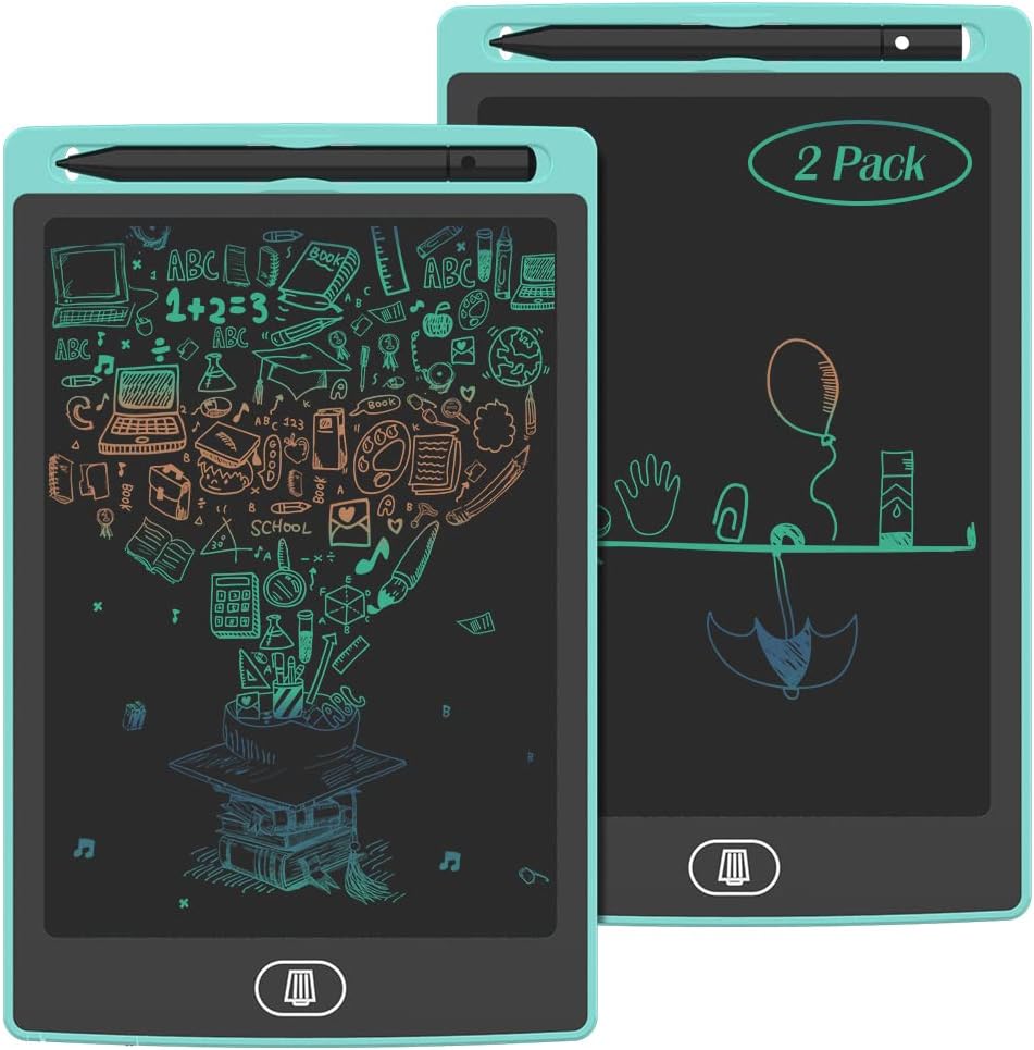 [2 Pack] 8.5 Inch Colourful LCD Writing Tablet, TIQUS Digital Ewriter ...