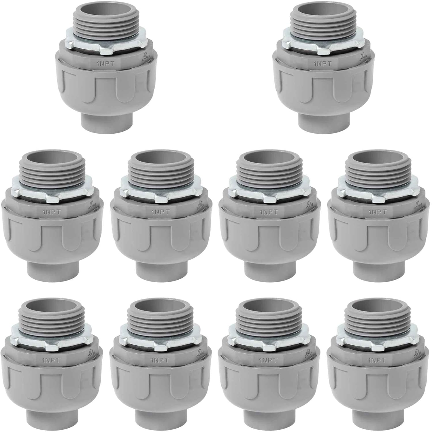 (1" Conduit Coupling 10 Pack) Yariwiz 1 inch Plastic Liquid Tight ...