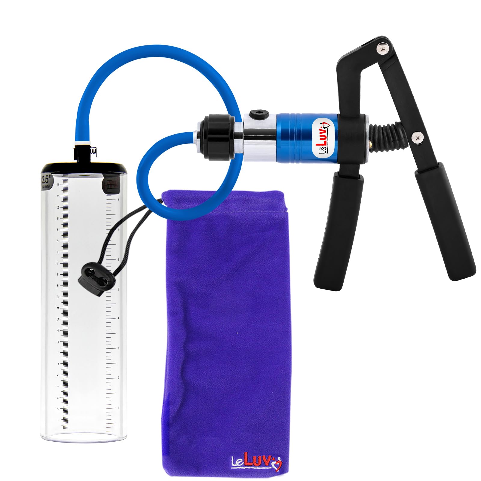 Amazon.com: LeLuv Primo Pro+ Penis Pump with 9" x 2.5" Thick-Walled Cylinder, Blue Dual-Purpose ...