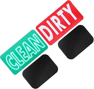 Amazon.com: SHOWERORO Dishwasher Sign Clean Dirty Flip Indicator Dual ...