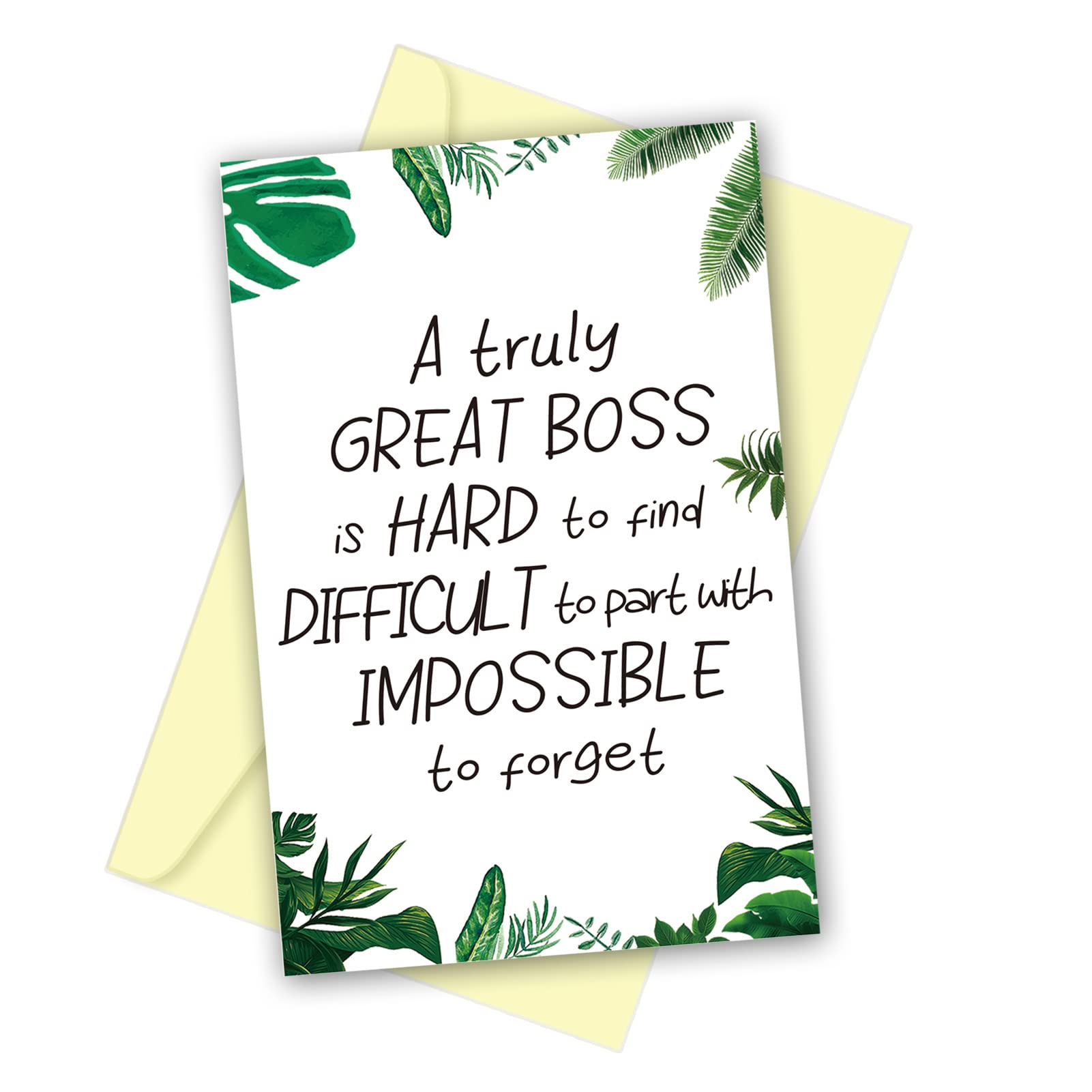 Amazon.com : Arsagen Funny Boss Leaving Card From Employee, Leader ...