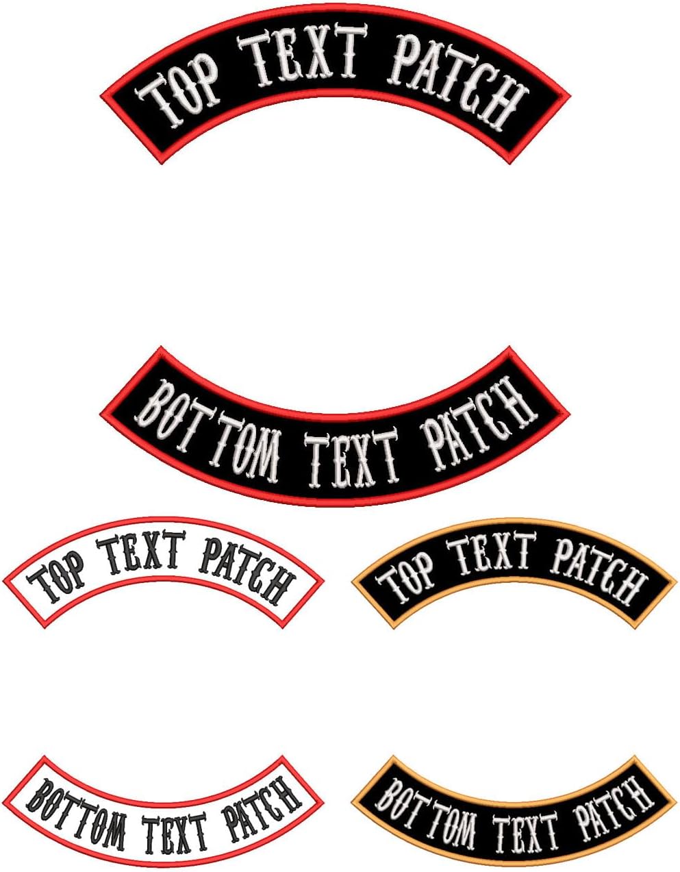 Amazon.com: XREMB Custom Embroidered Motorcycle Patches 2pcs ...