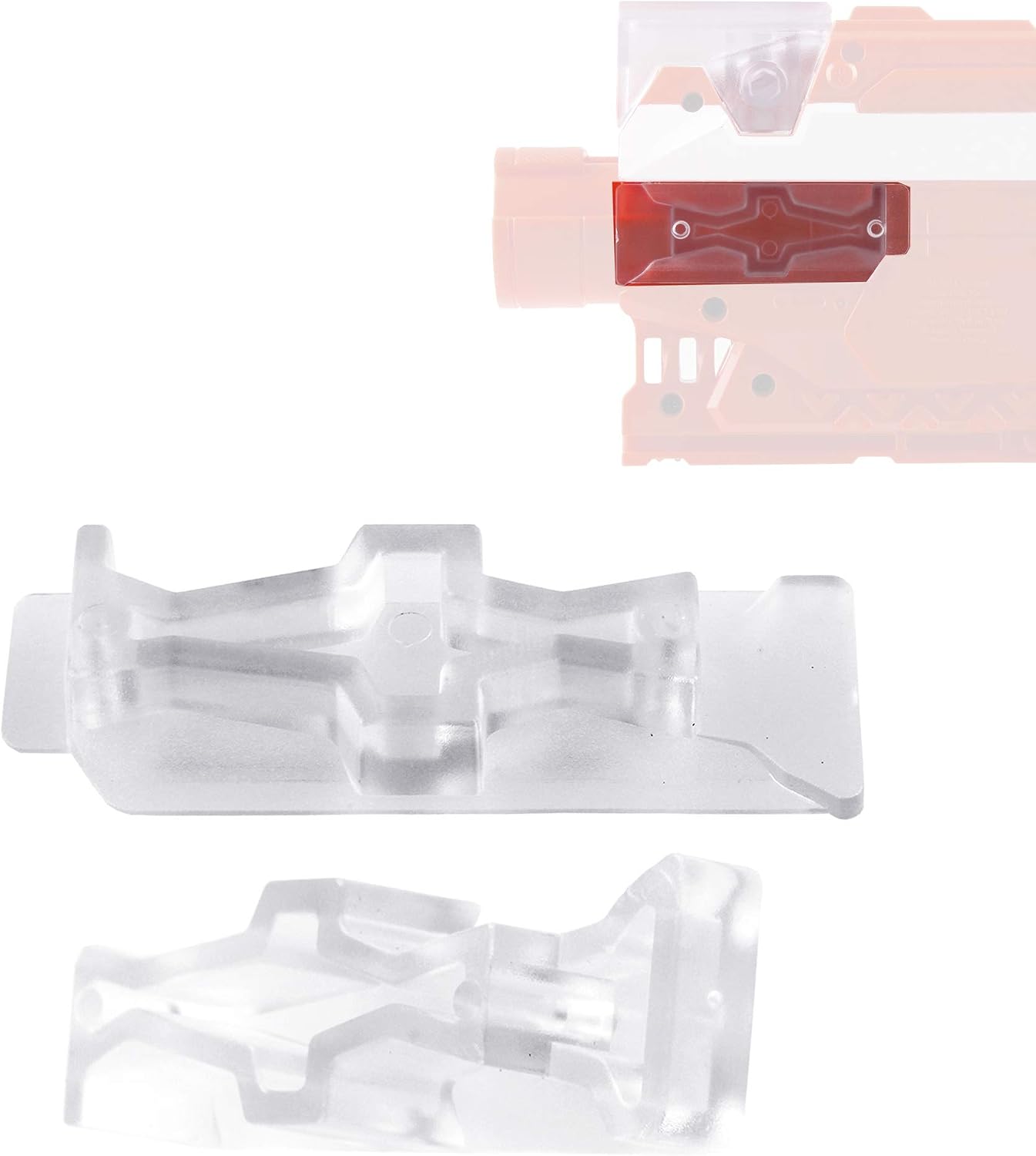 Amazon.com: WORKER Side Patch Mod Kit for Nerf Stryfe Attachments Clear ...