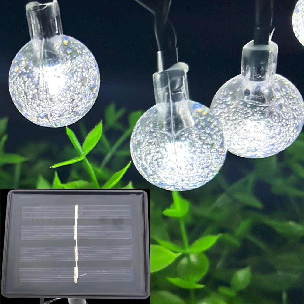 SPLOcolor Solar String Lights Outdoor, 20ft Waterproof 30 LEDs 8 Modes ...
