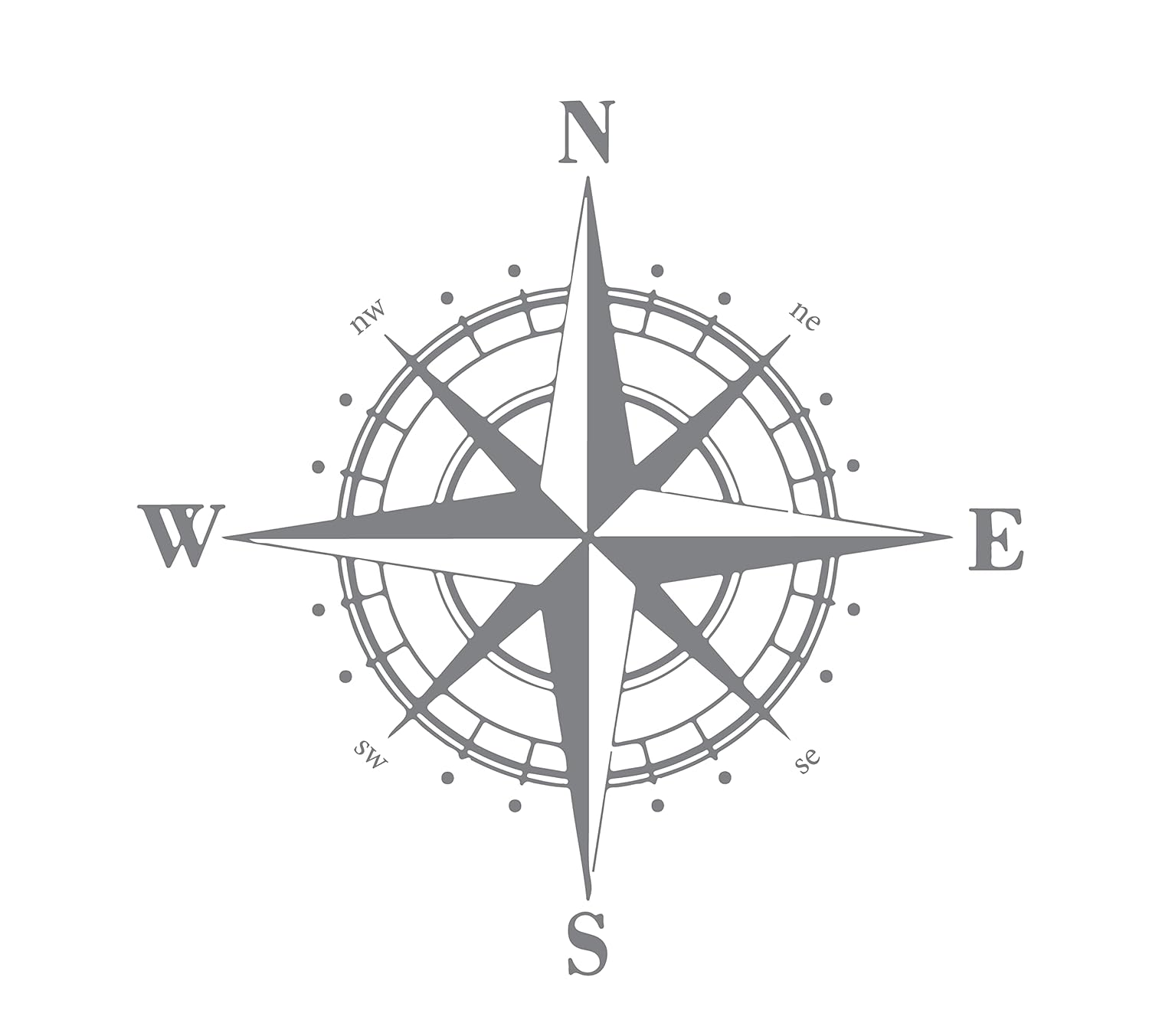 ISEE 360® Compass NSWE North South West East Vinyl Car Sticker Decal ...
