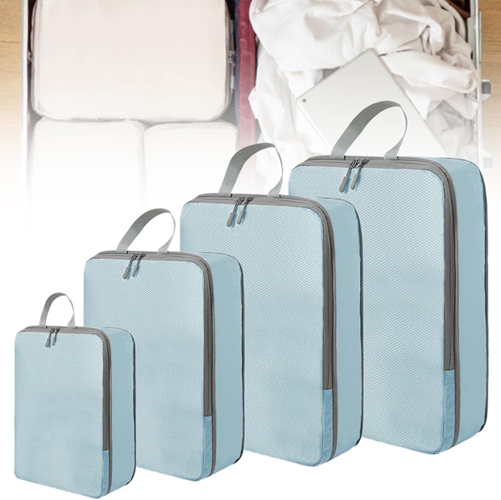 Amazon.com: Compressed Packing Cubes Travel Storage Set, 2024 New ...