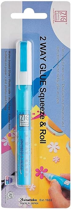 Zig Memory System Two Way Glue Pen, Carded, Squeeze and Roll : Amazon ...