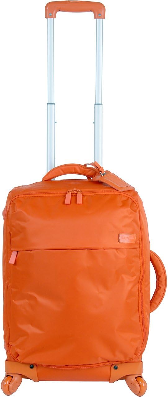Amazon.com | Lipault Paris Upright 4 Wheeled Carry On Trolly, Orange ...
