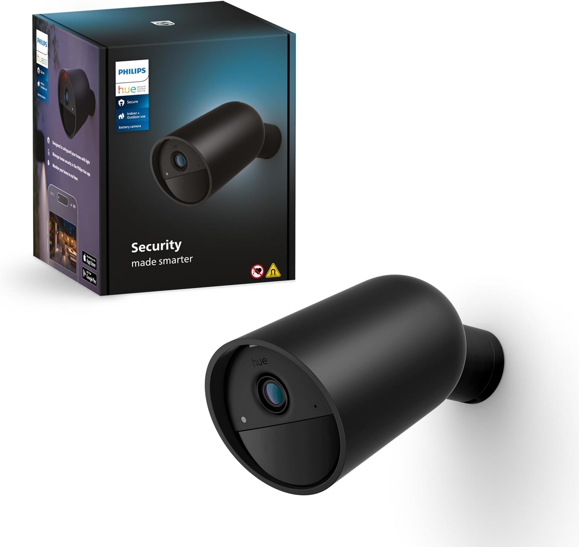 Amazon.com : Philips Hue Secure Battery-Powered Smart Home Security ...