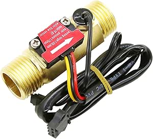 Amazon.co.jp: Flowmeter 1/2" 3/4" Turbine Liquid Sensor Copper Shell ...