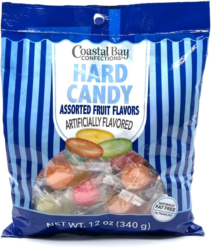 Amazon.com : Coastal Bay Confections Hard Candy, Assorted Fruit Flavors, Naturally Fat Free, 0g ...