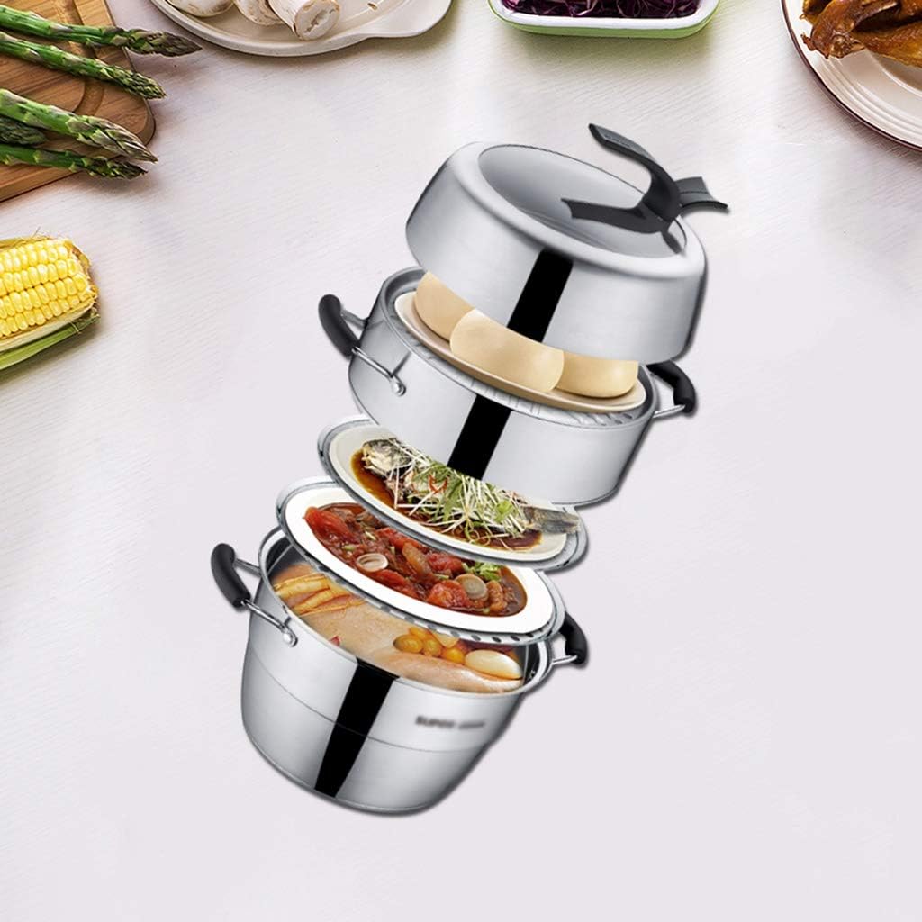 Z-W-DONG Thick Pots, Family Dinner Steamer Pot Stainless Steel ...